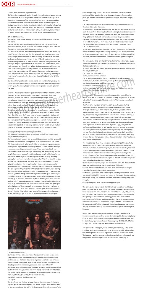 Constant Meijers interviews the Eagles in the 1970s - Randy Meisner ...