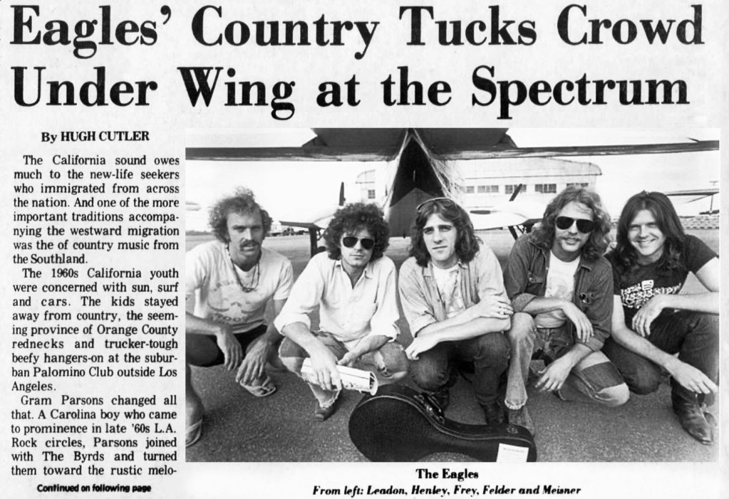 Philadelphia Spectrum Eagles concert 1975 - Randy Meisner Hearts On Fire