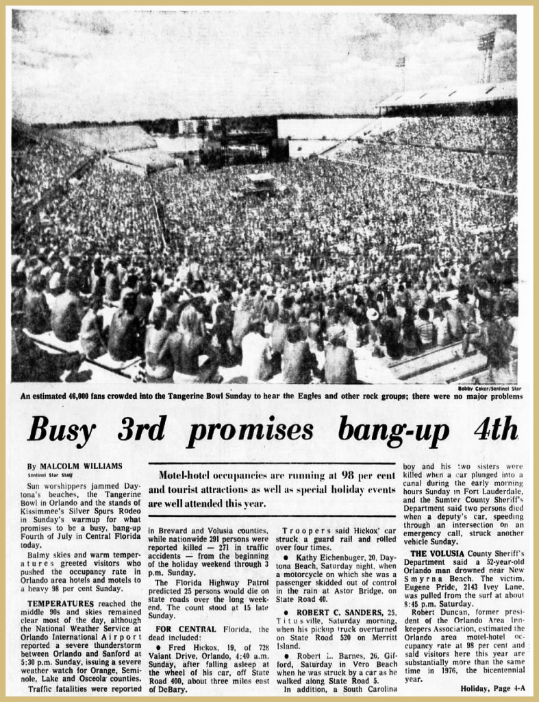 Rock Super Bowl II at Tangerine Bowl in Orlando 1977 Rock Super Bowl II ...