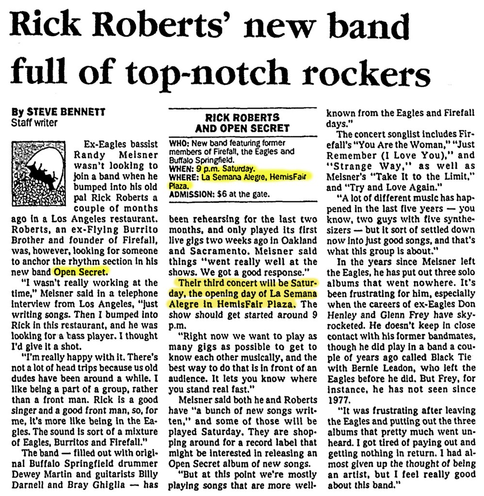The Roberts-Meisner Band 1987-1989 - Randy Meisner Hearts On Fire