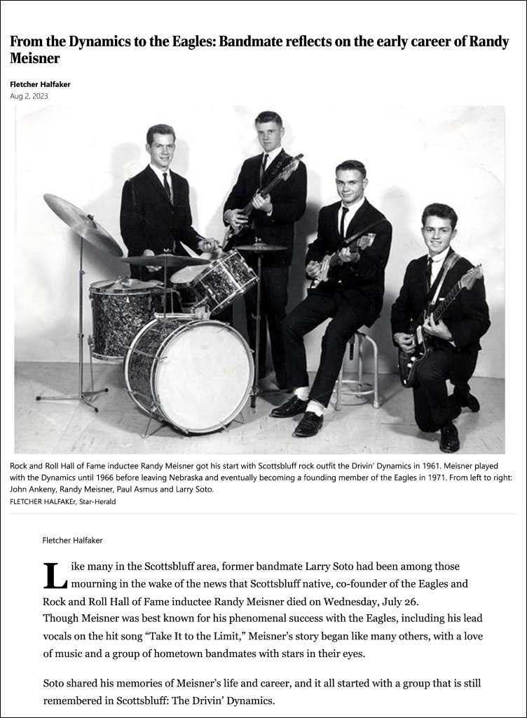 Randy Meisner's early bands 1960s - Randy Meisner Hearts On Fire