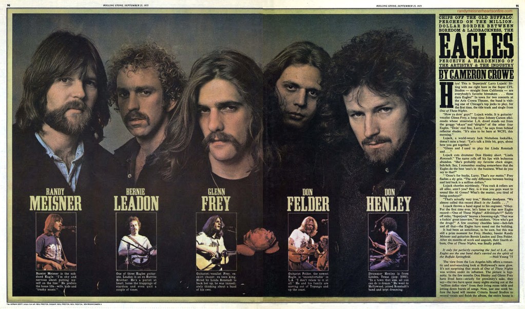 Cameron Crowe interviews the Eagles 1972 - Randy Meisner Hearts On Fire