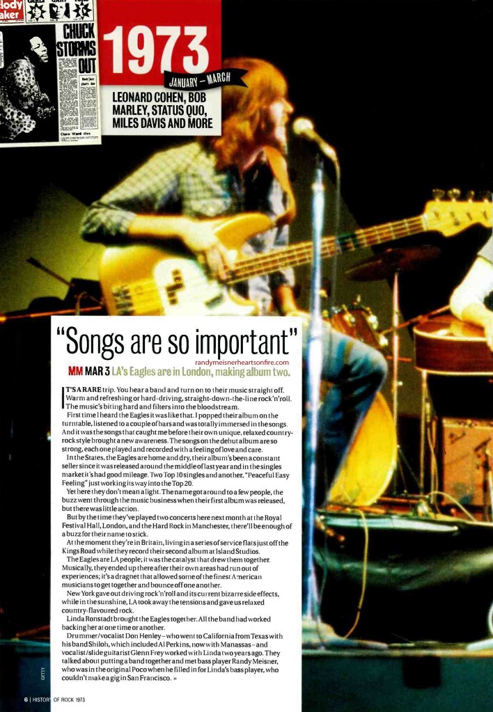 British interviews with the Eagles in the 70s - Randy Meisner Hearts On ...